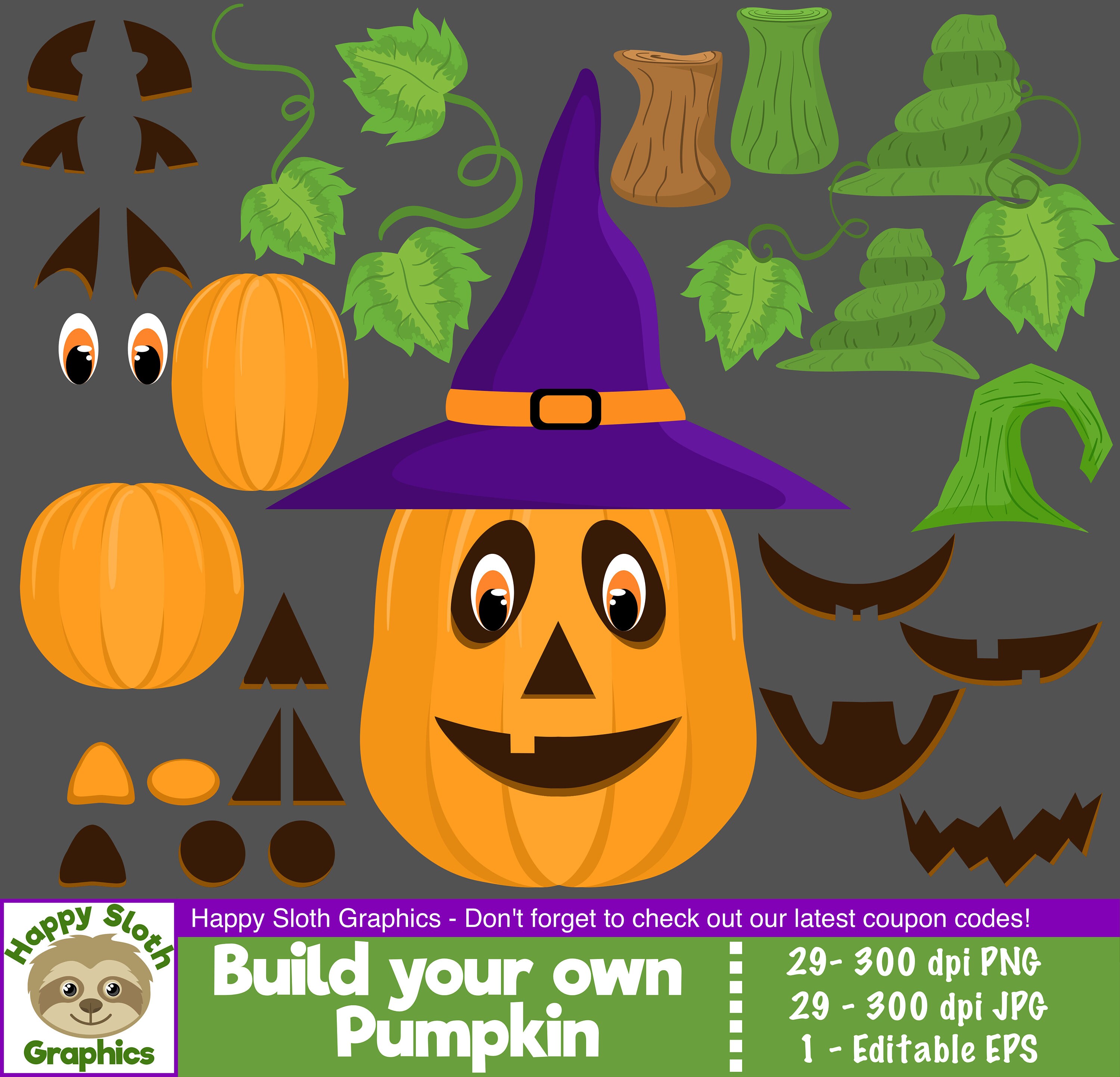Craft Supplies & Tools Visual Arts Halloween Clipart Halloween Vectors ...