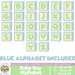Baby Boy Alphabet Block Clipart Set Personal and Commercial - Etsy