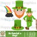 St Patricks Day Clipart Set, Personal and Commercial Use Vector St ...