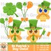 St Patrick’s Day Owls Clipart Set, Personal and Commercial Use Vector ...