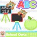 School Owls Clipart Set, Personal and Commercial Use Vector School ...
