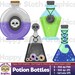 Halloween Potions Clipart Set, Personal and Commercial Use Vector ...