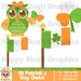St Patrick’s Day Owls Clipart Set, Personal and Commercial Use Vector ...