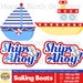 Sailing Boats Clipart Set, Personal and Commercial Use Vector, Sailor ...