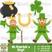 St Patricks Day Clipart Set, Personal and Commercial Use Vector St ...