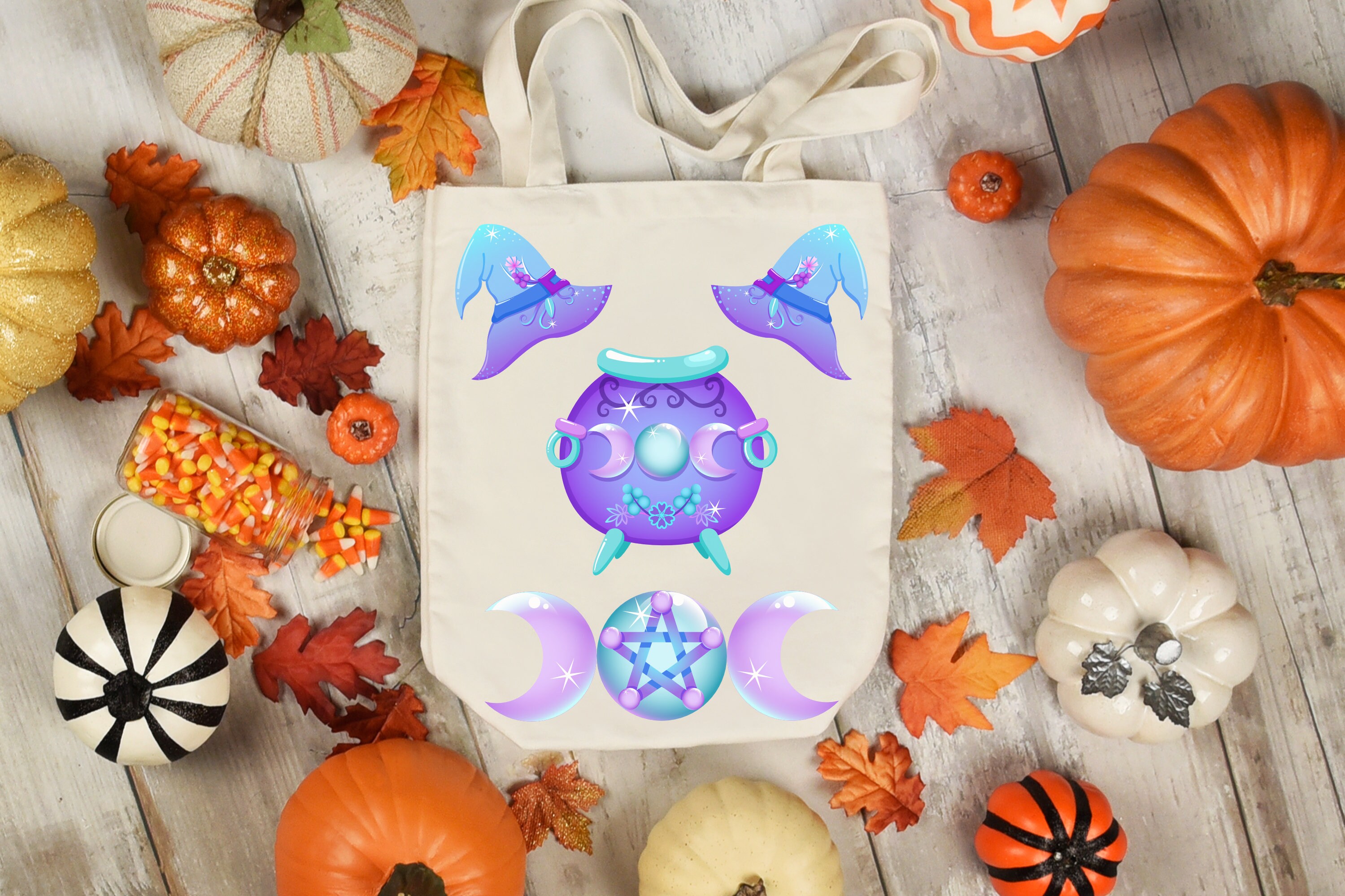 Pagan Halloween Clipart Set Personal and Commercial Use - Etsy