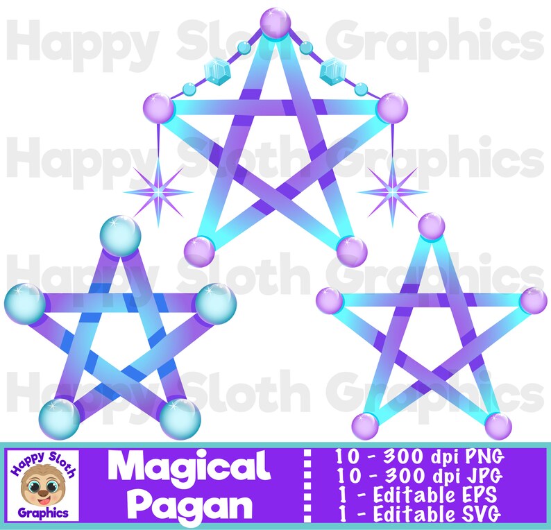 Pagan Halloween Clipart Set Personal and Commercial Use - Etsy