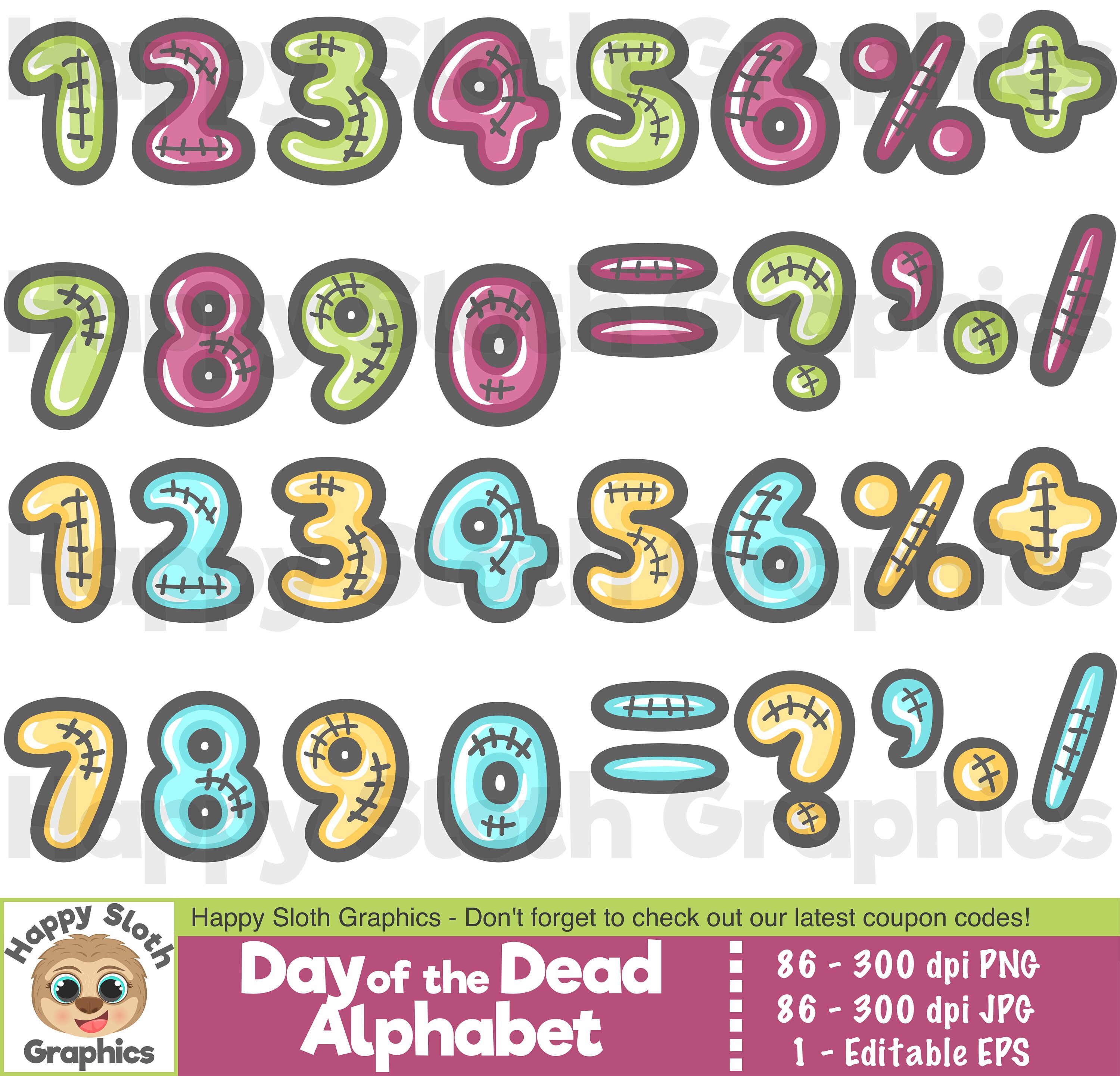 Day Of The Dead Alphabet Set personalisierter und - Etsy.de