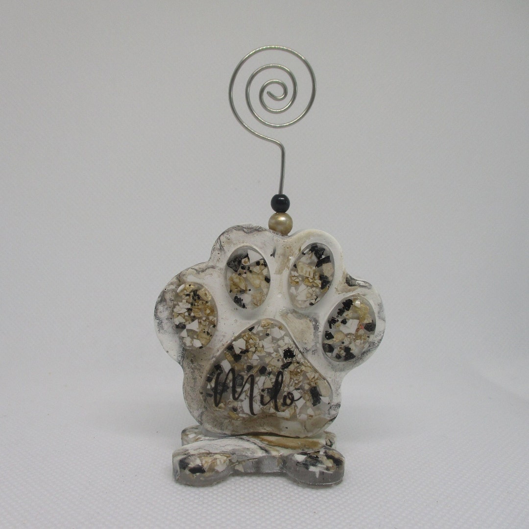 Photo Holder Stand,photo Memorial,paw Print Stand,memo,desktop ...