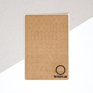 Journal/planner Number Stickers KRAFT PAPER // Monthly Calendar Date ...