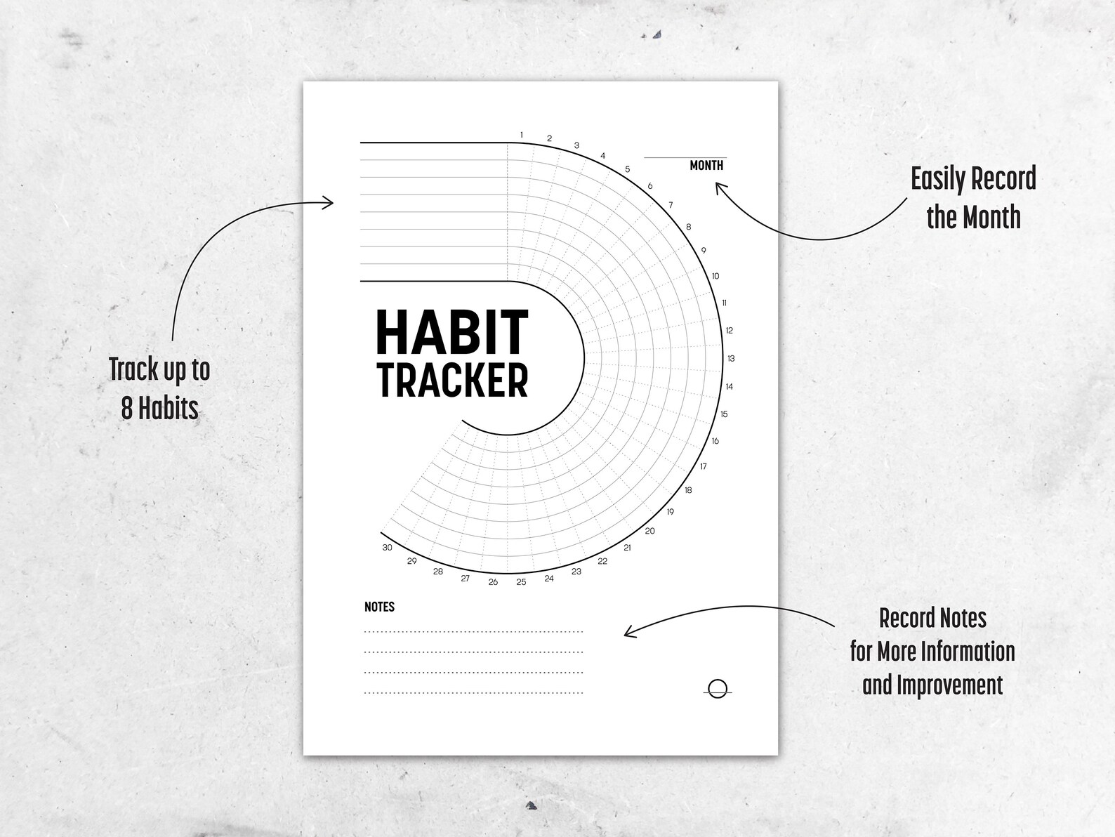 Buy Minimalist Habit Tracker PRINTABLE // Monthly Habit Tracking ...