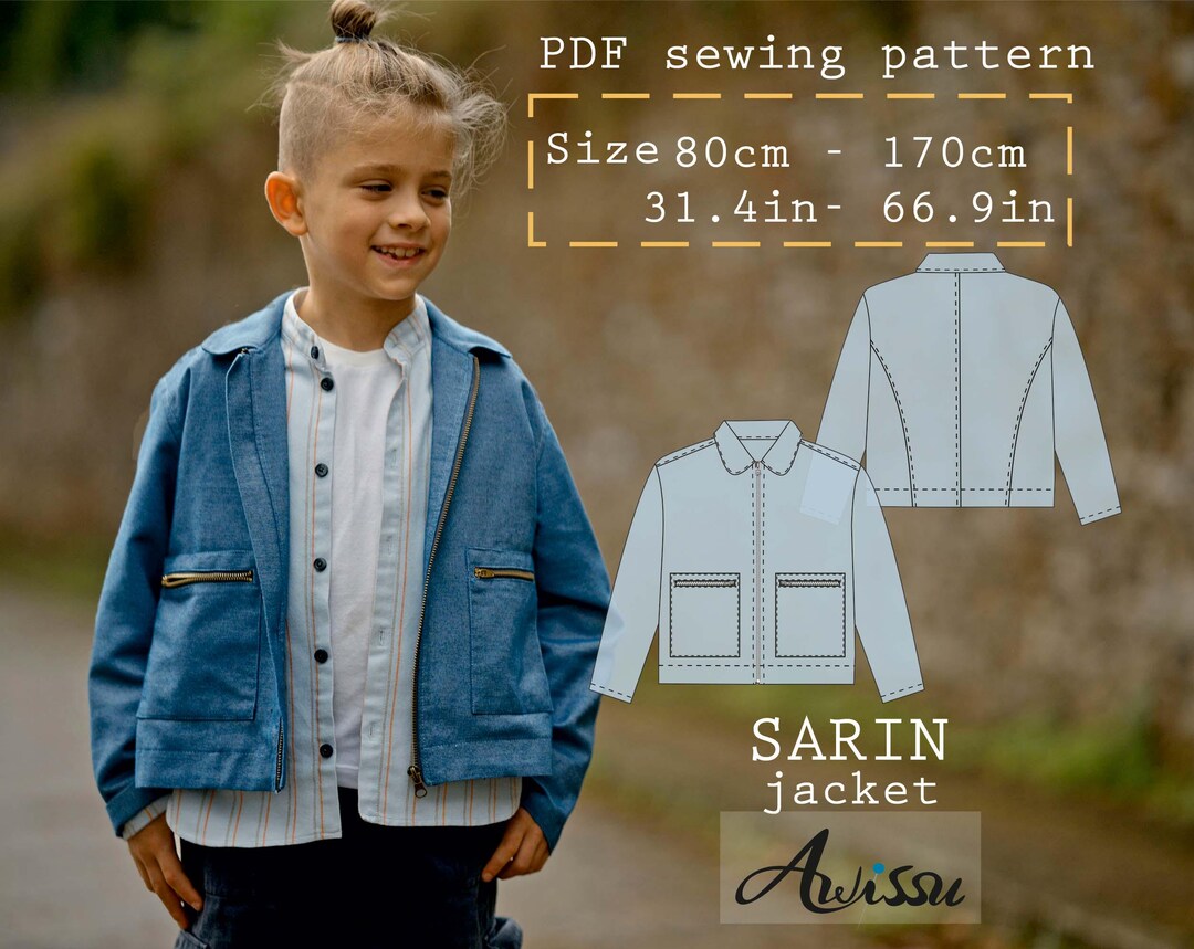 Boy's Jacket Sewing Pattern: Step-by-step Tutorial (PDF) - Etsy