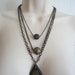 Multi-row Necklace Black and Gold - Etsy