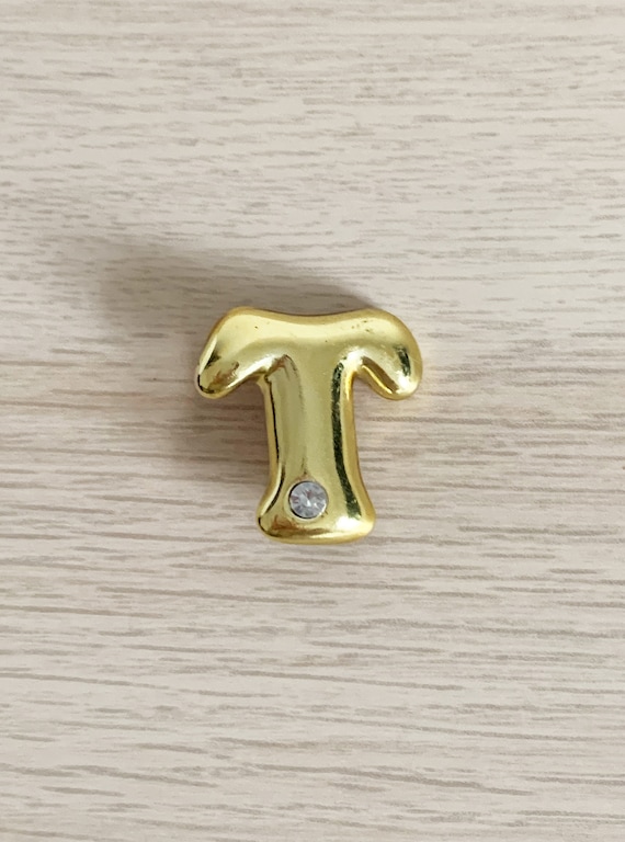 initial letter t rhinestone - Gem