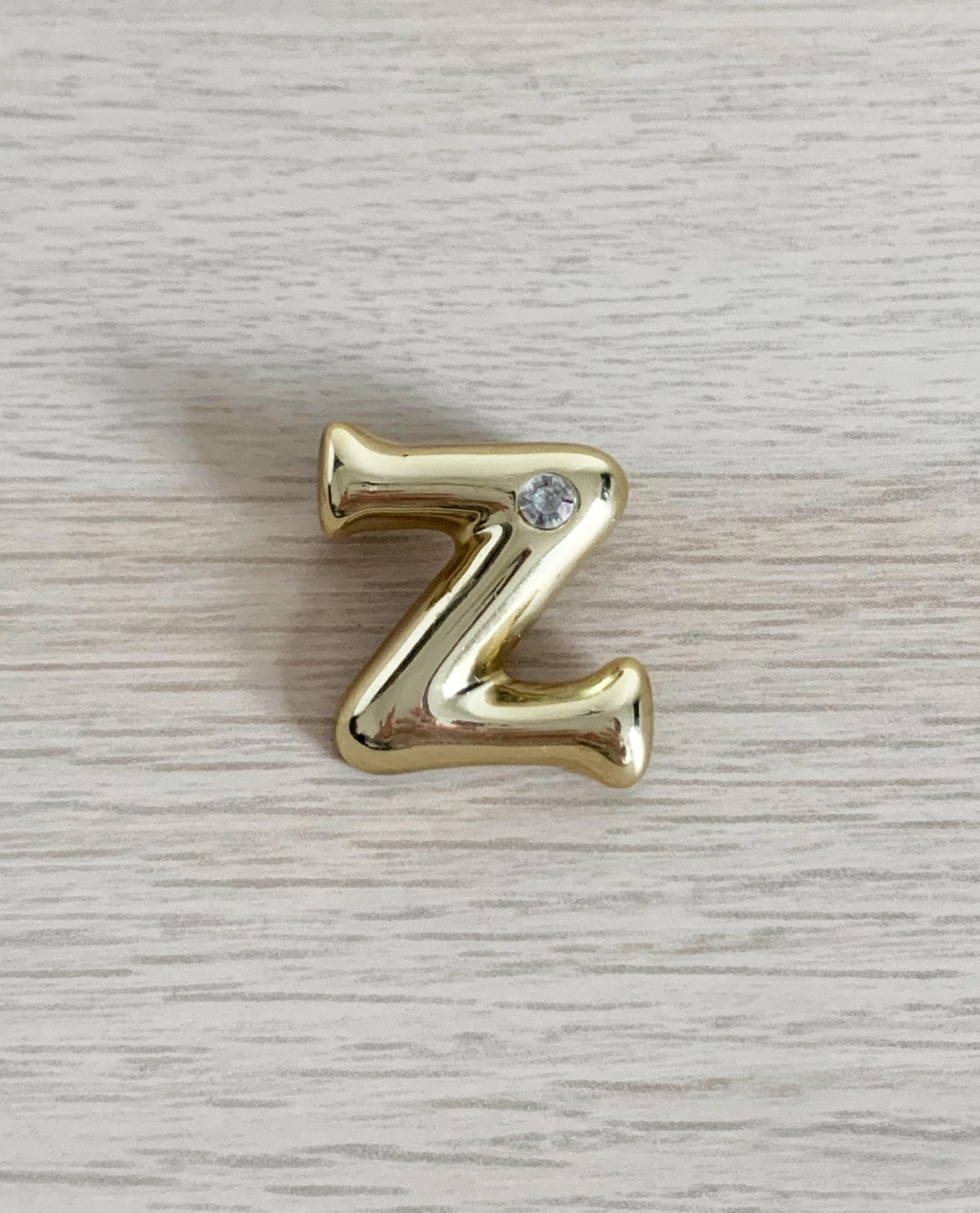 Retro Vintage 80s Gold Z Alphabet Letter Name Initial Personalised ...