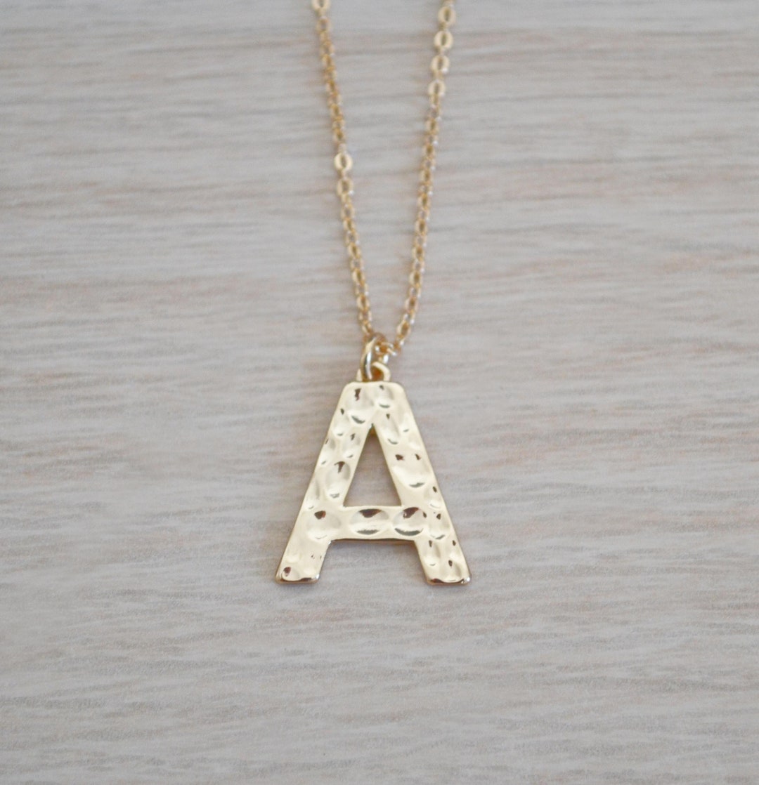 Vintage Retro 1990's Style Gold A Letter Initial Personalised Name Word ...