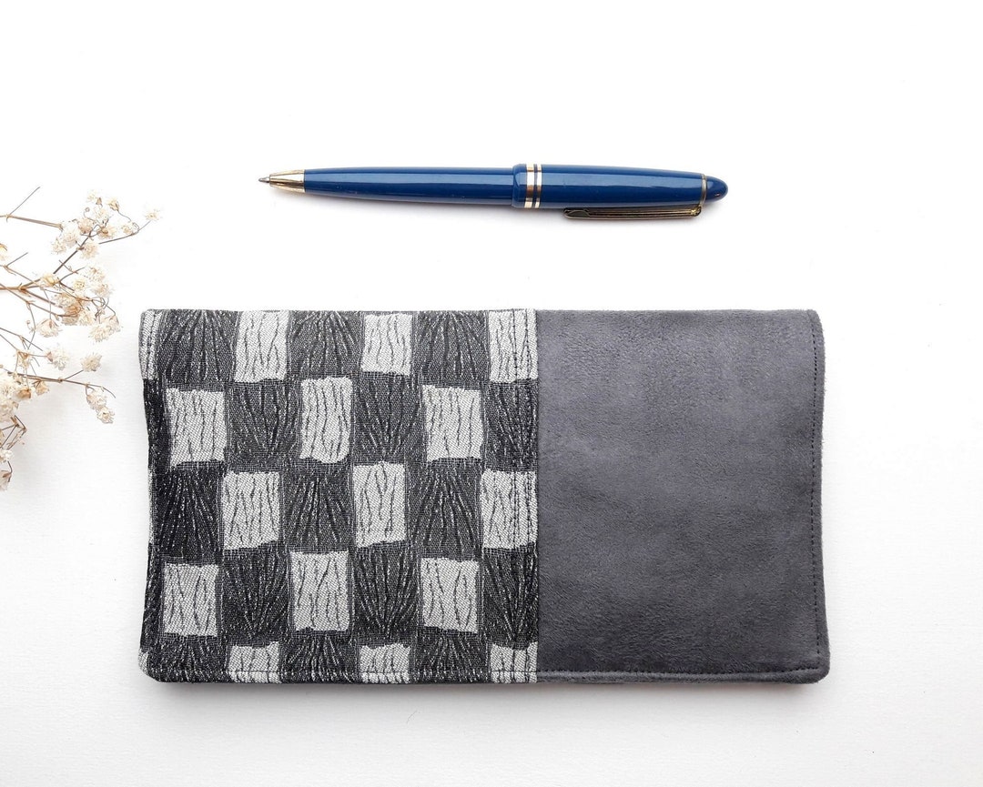Gray checkerboard Checkbook Holder Original Checkbook - Etsy