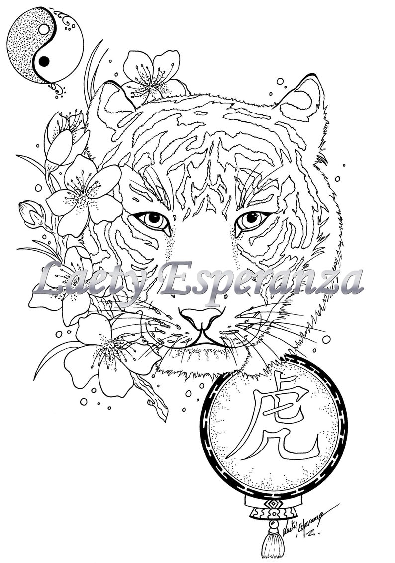 Drawing PDF Coloring to Print for Adults and Children Instant Download ...