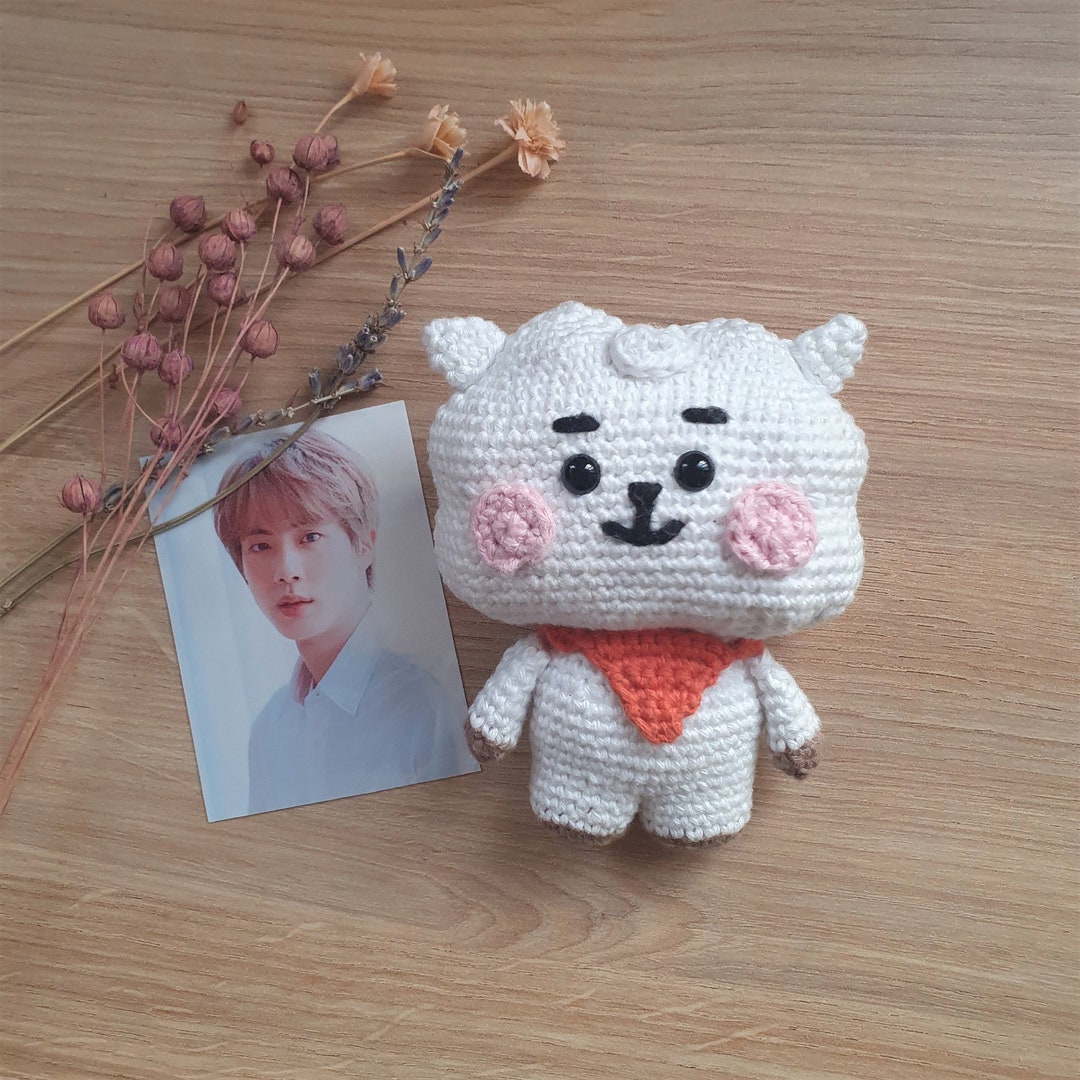 Amigurumi RJ Inspired by Jin's BT21 BTS Model Baby, 100% Cotton ...