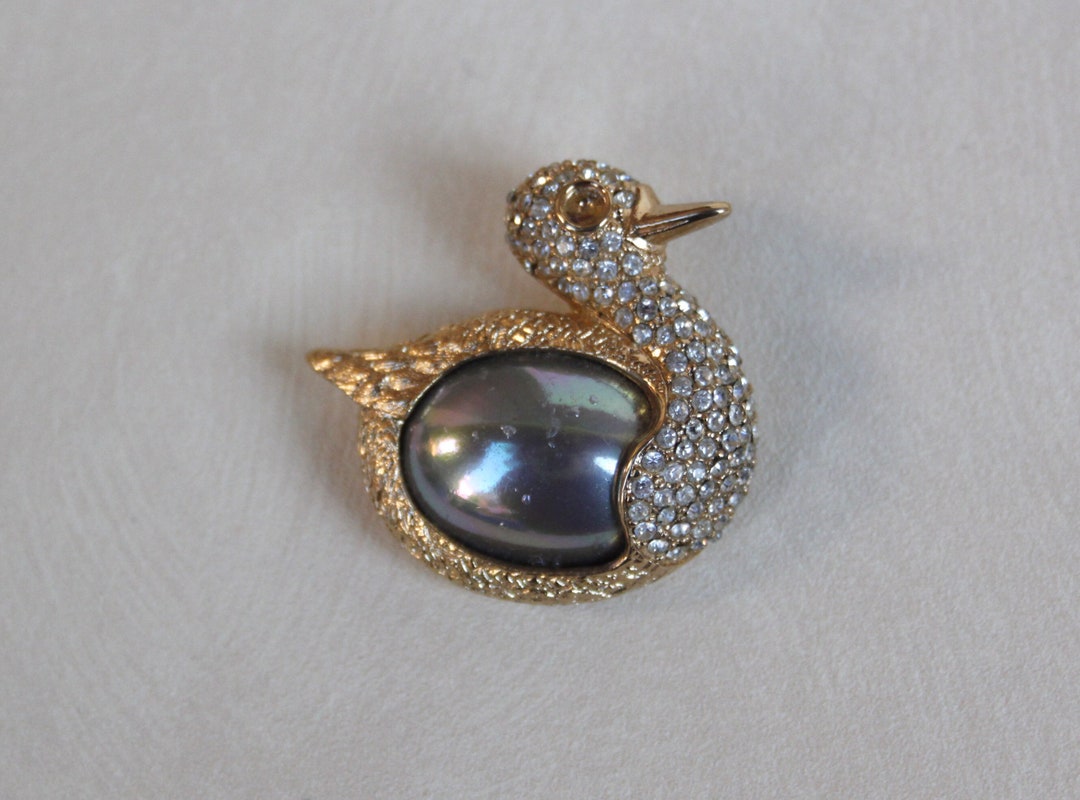 Vintage Rare Original Christian Dior Duck Brooch / Animal - Etsy