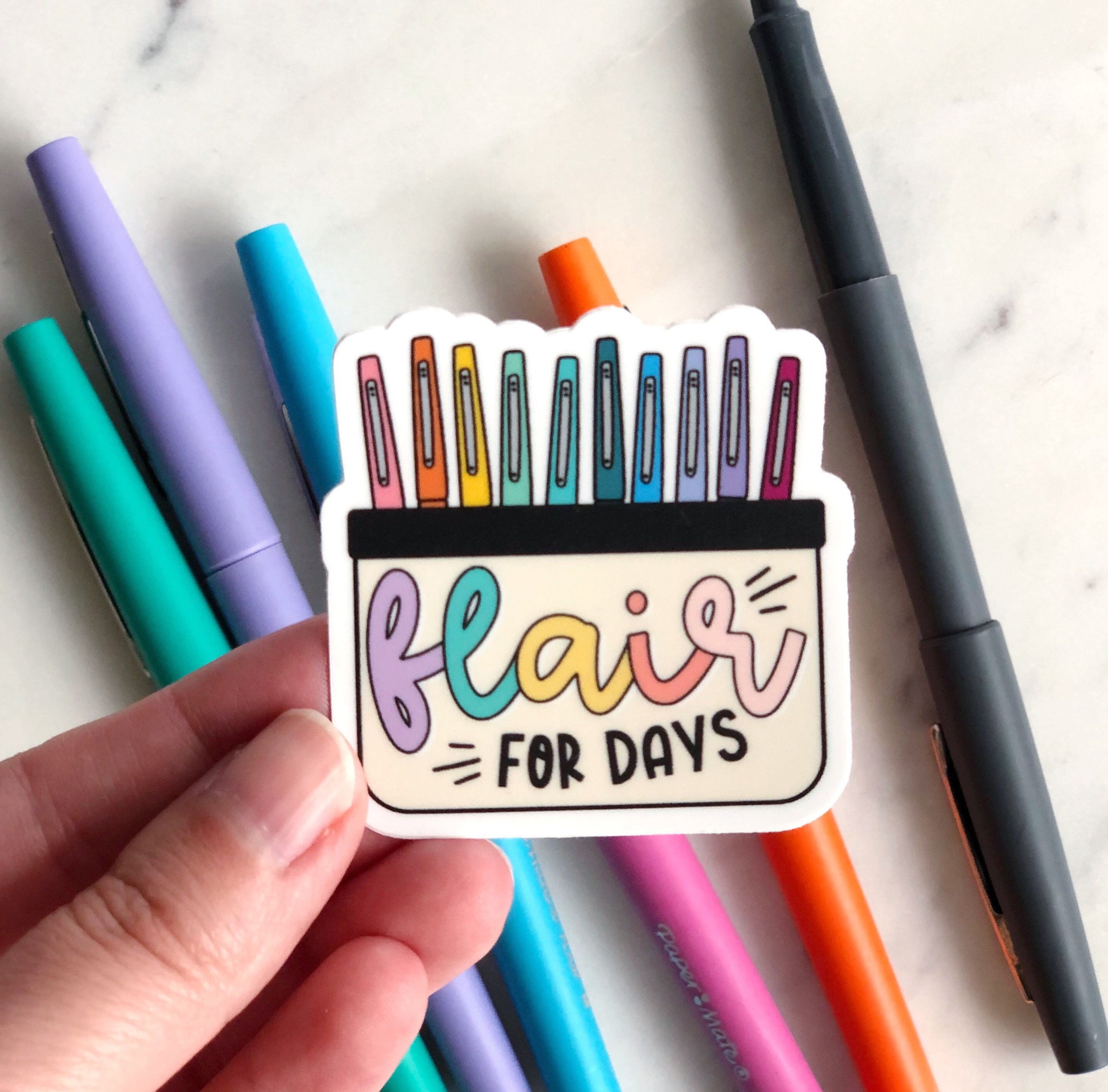 Flair Pen Teacher Sticker Motivational Sticker Teacher Gift | Etsy