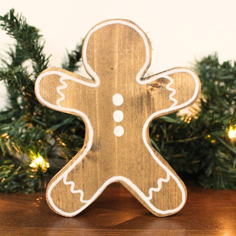 Wood Gingerbread Man - Etsy