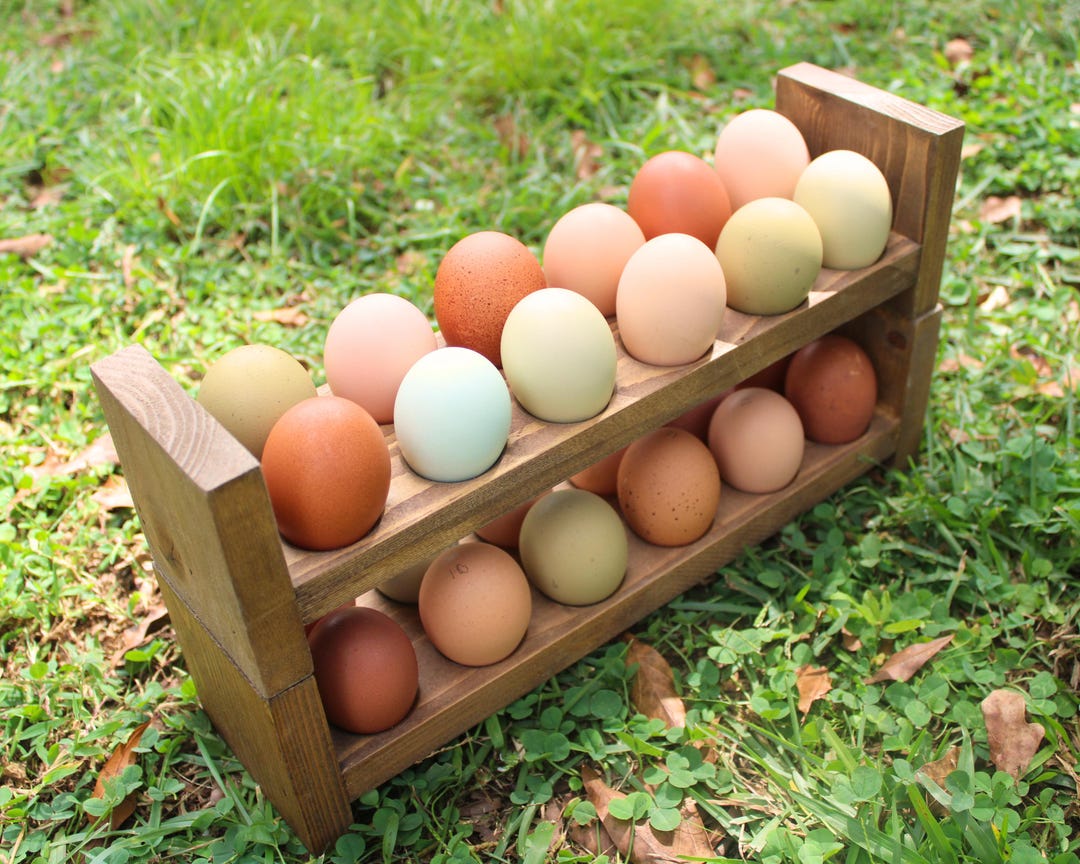Wood Stackable Egg Holder, Fresh Egg Holders, Chicken Egg Holders, Egg ...