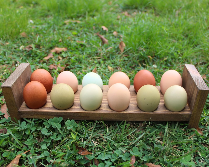 Wood Stackable Egg Holder, Fresh Egg Holders, Chicken Egg Holders, Egg ...