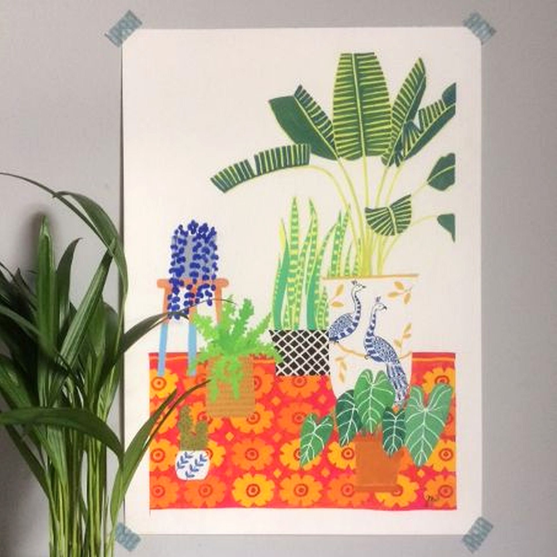House Plant Art Print House Plant Wall Art House Plant - Etsy