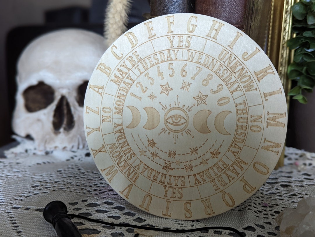 Divination Board Pendulum Dowsing Raw Wood Communication Moon Cycle - Etsy
