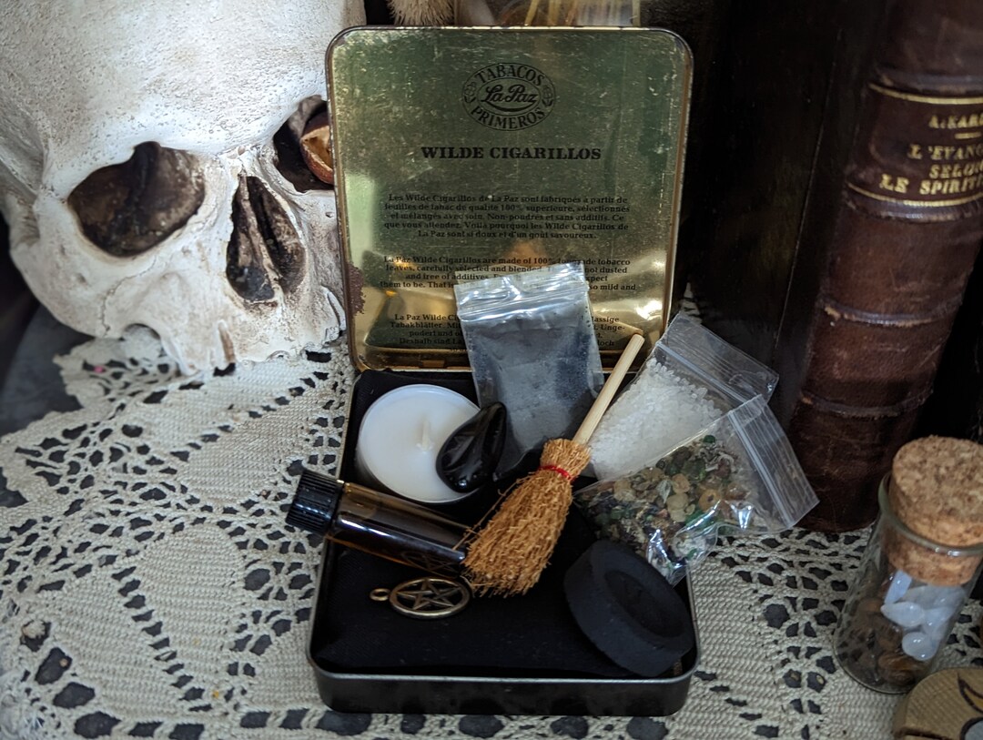 Altar Mini Kit Travel Altar Kit Altar Magic Protection Incense Broom ...