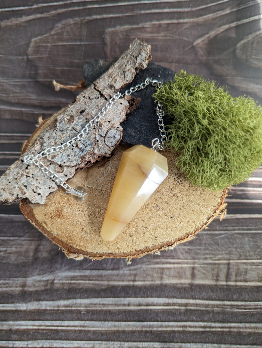 Yellow/orange Calcite Pendulum Crystal Stone Divination Dowsing - Etsy