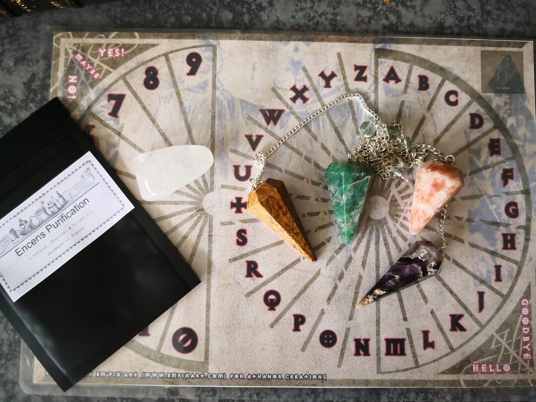 Kit pack radiesthésie radionique planche pendule encens pierre - Etsy ...