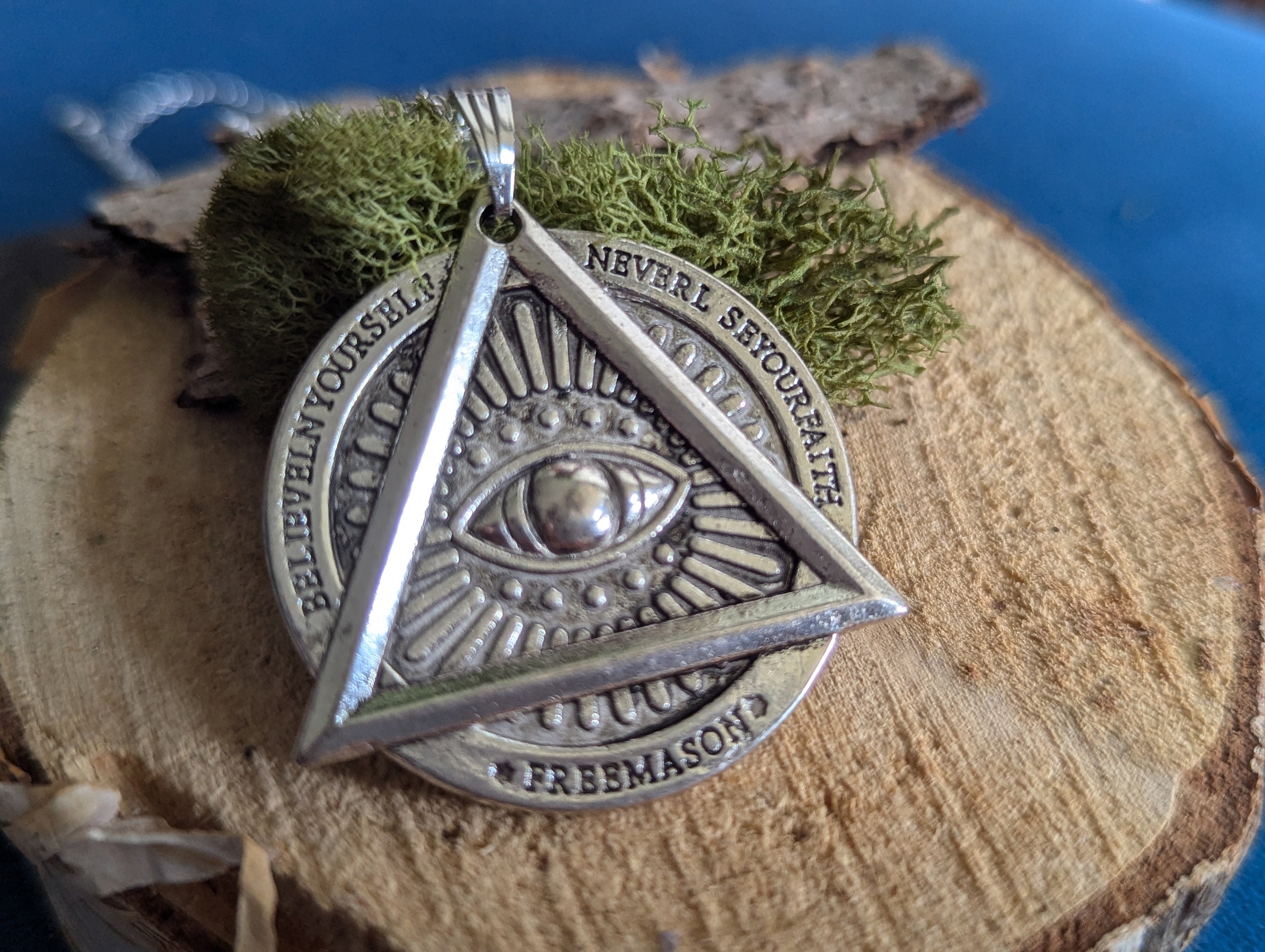 Talisman Amulet Vitriol Freemason Eye Providence Jewel Man Woman ...