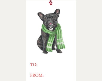 Dog Christmas Gift Tags - Etsy