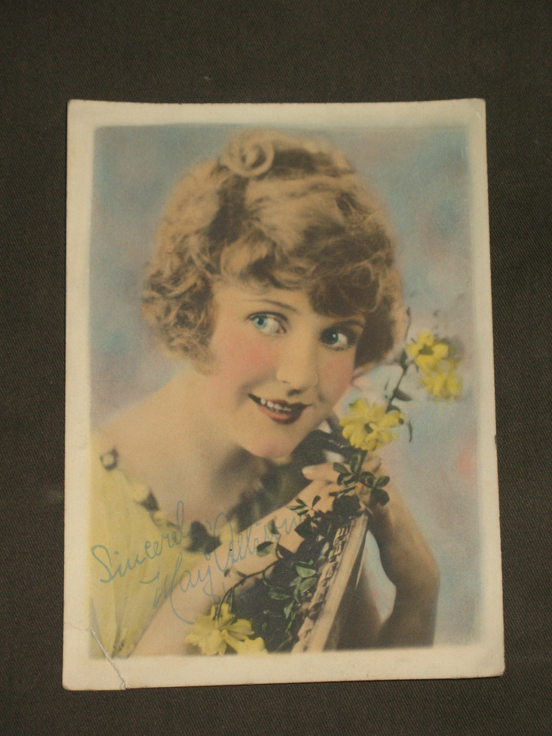 Rare Colored Autographed 5x7 Photo of May Allison - Etsy