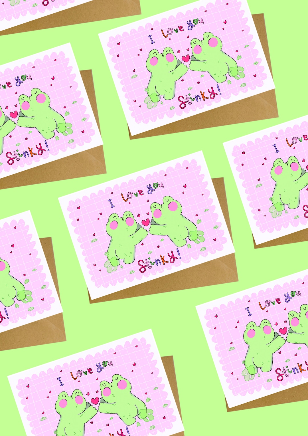 I Love You Stinky Froggy Card Redesign Greetings Card Stink Stinky Fart ...