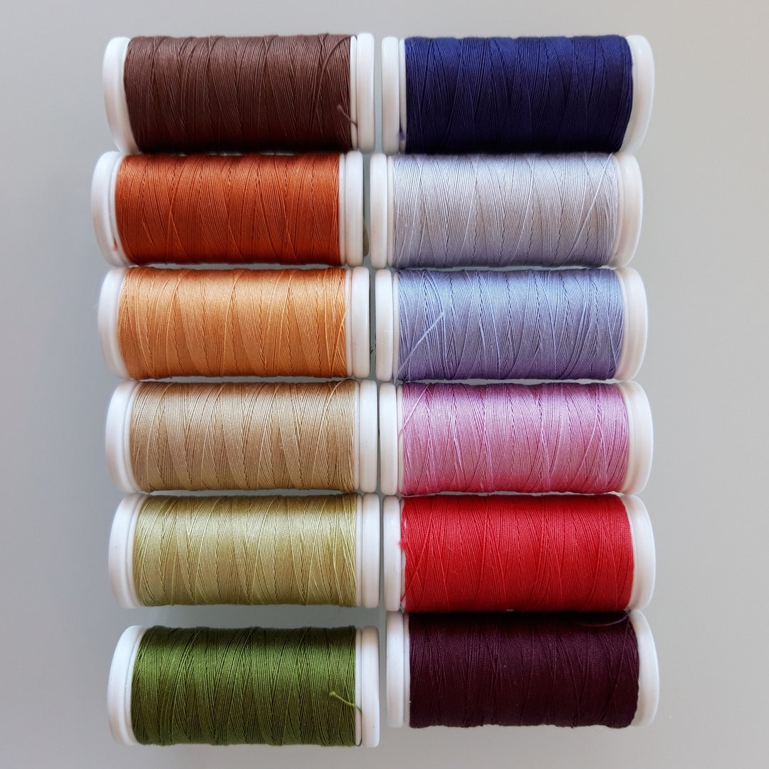 Set of 12 Spools of DMC Cotton Thread 100 M - Etsy