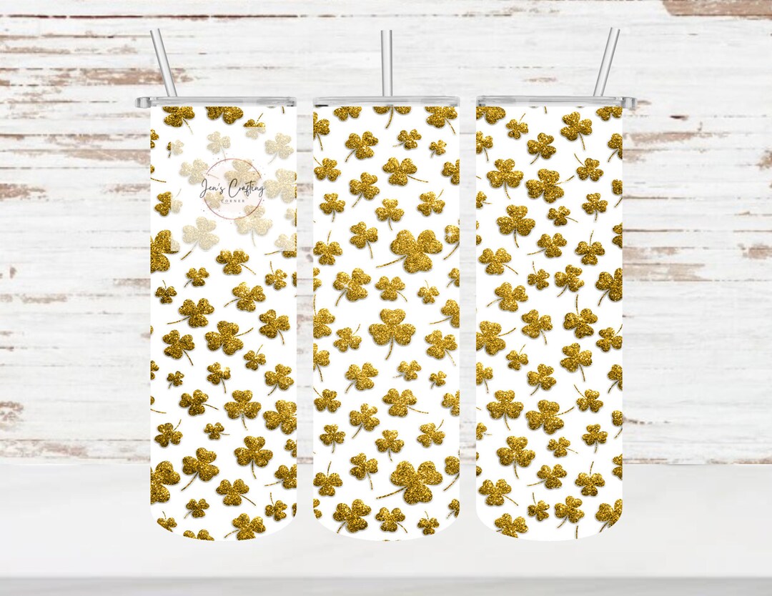 St Patricks Day, Gold 4 Leaf Clover - Etsy