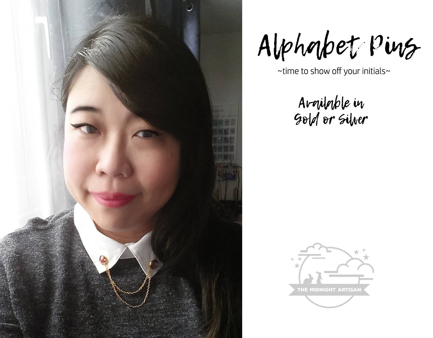 Alphabet Pins - Etsy