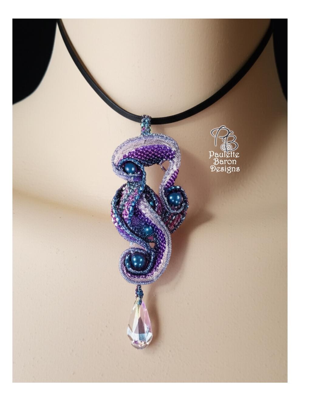 Pattern for Interlocking Spirals Pendant, 3D Beaded Flat Ppeyote ...
