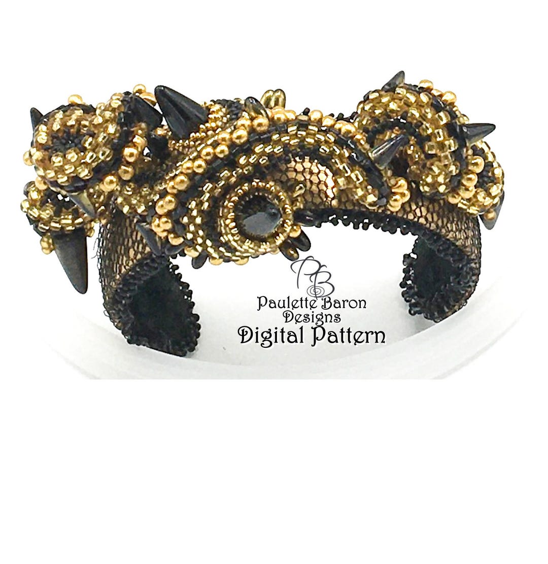 Pattern for 3D Beaded Spiral Peyote Bracelet, Beadwoven Bracelet ...