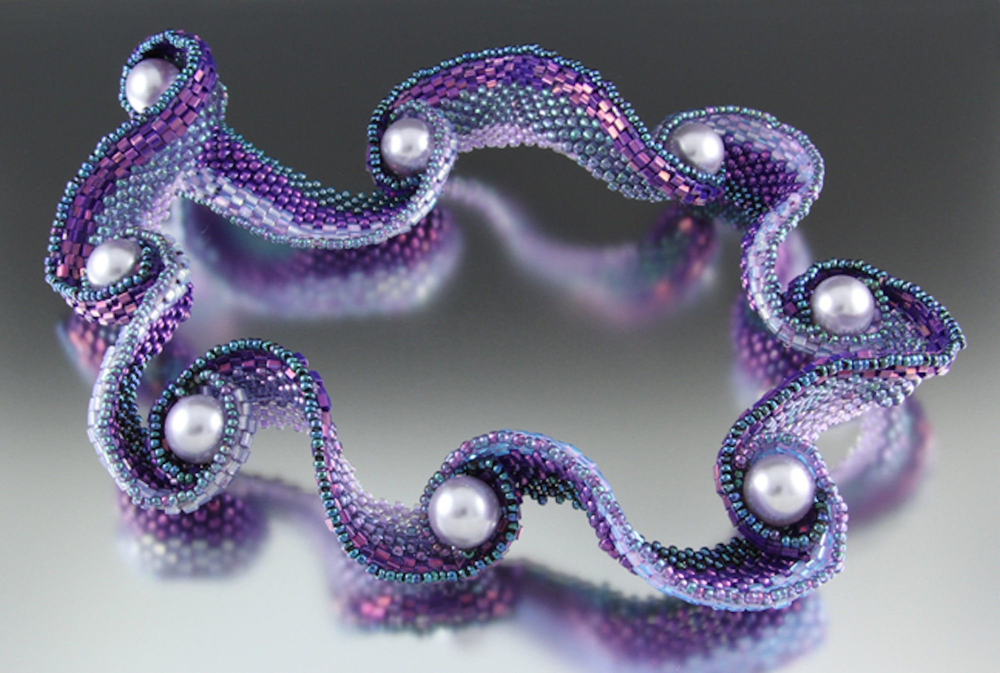 Kit for Spiral Peyote Stitch Gold Necklace, Peyote With Seedbeads ...