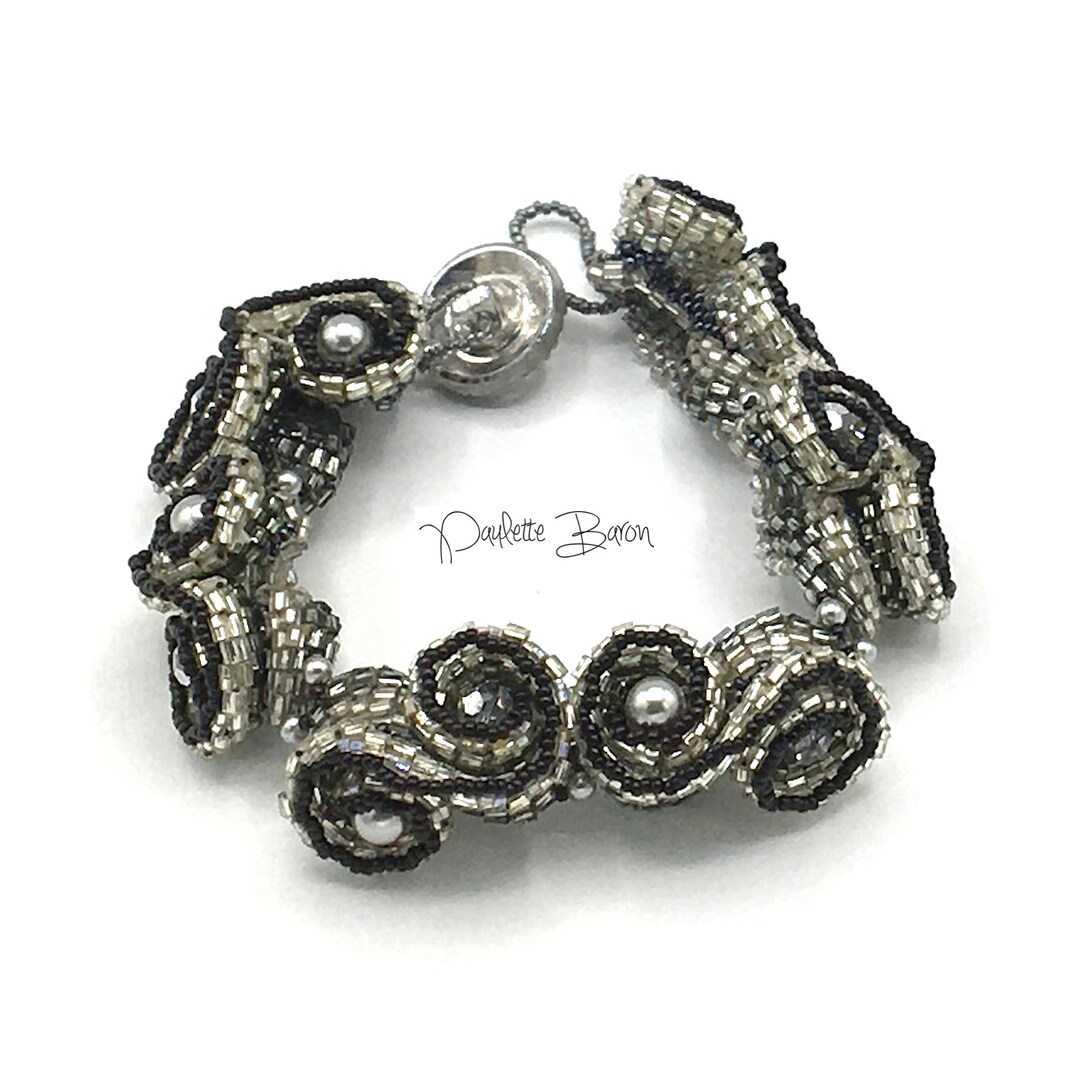 Beaded Elizabethan Ruffled Spirals Bracelet Kit: Swarovski Crystals ...