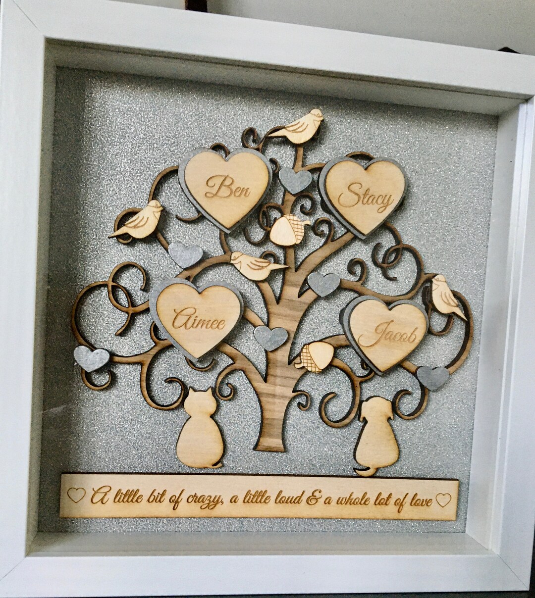 Personalised Family Tree Keepsake Gift Mothersday Birthday - Etsy