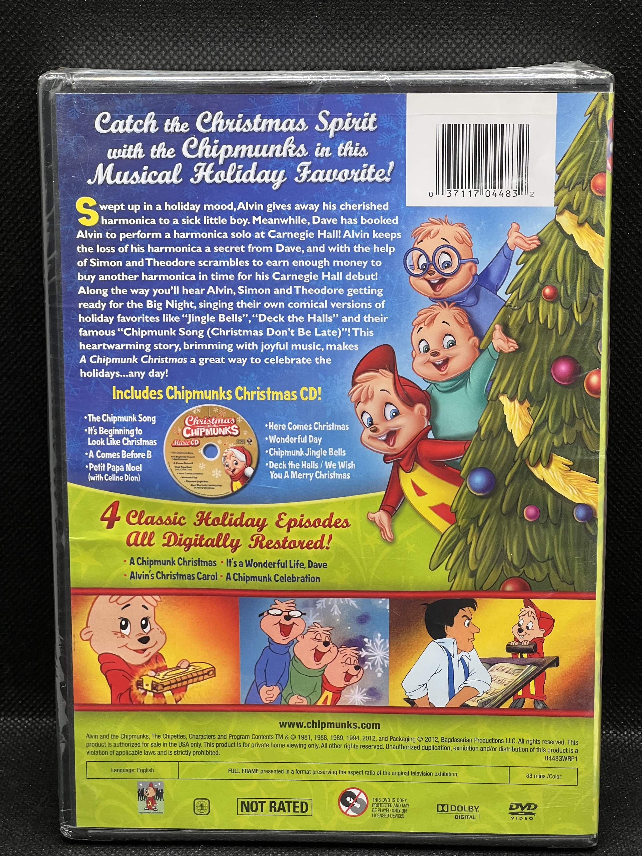 Alvin and the Chipmunks: Christmas With the Chipmunks DVD, 2012, 2-disc ...