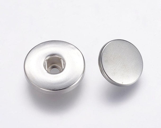 5 SNAP BUTTONS With Springs Metal SILVER Round 19 Mm - DIY Sewing - Etsy