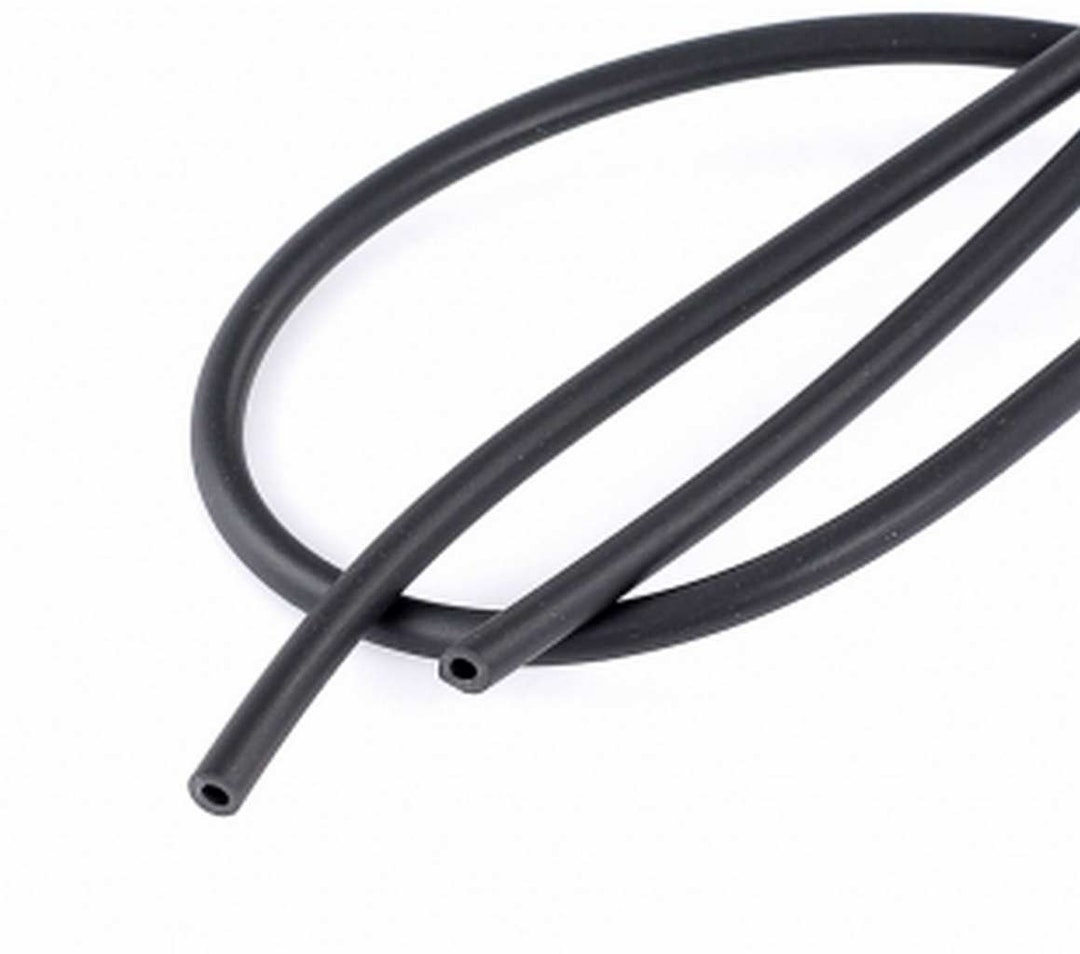 3 M of HOLLOW RUBBER CORD "buna Cord" ø 2 Mm Black - Creation of Pearl ...