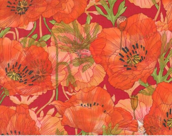 Superbloom - Robin Pickens - Poppy - Geranium - 48781-23 - Fabric is ...