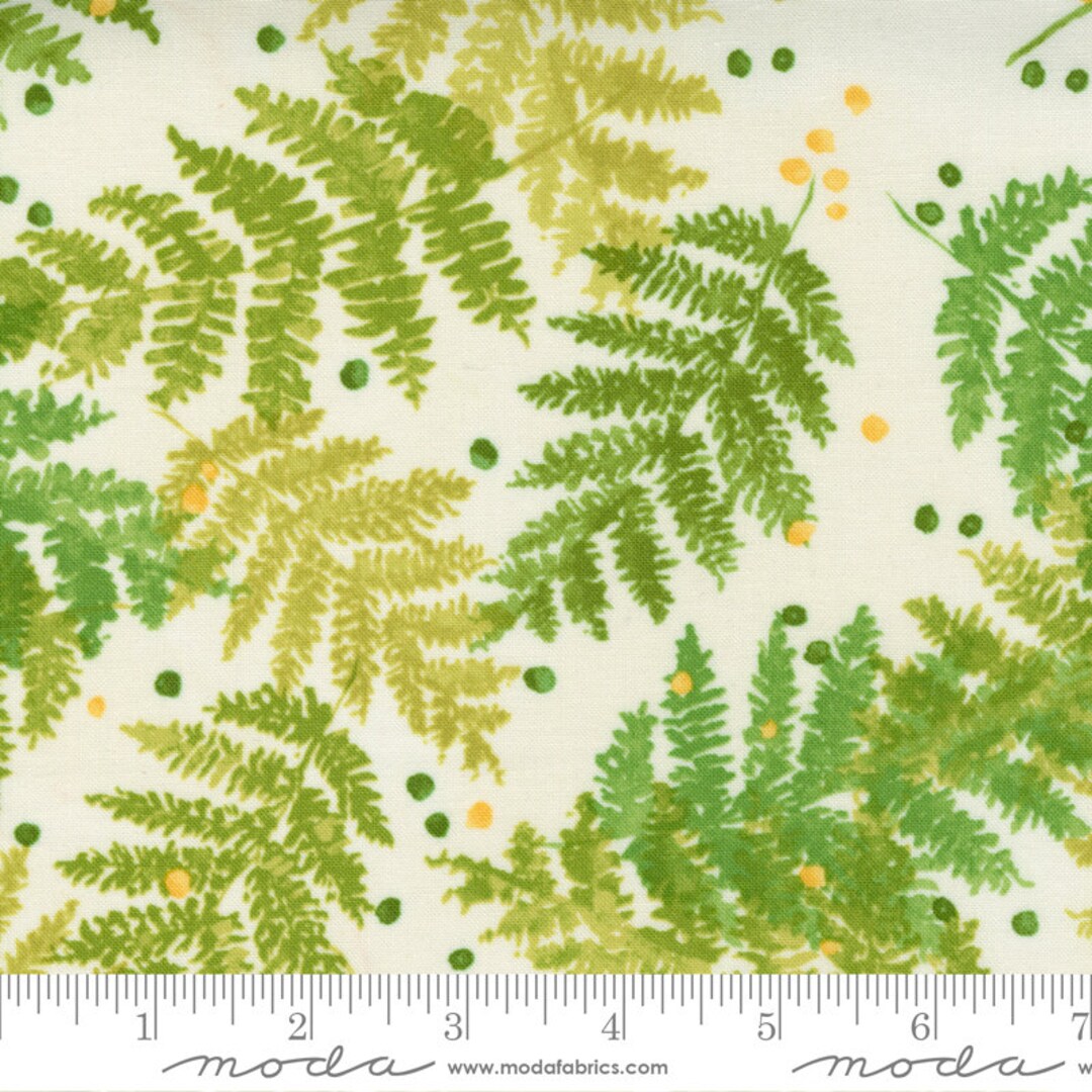 Carolina Lilies - Robin Pickens - Ferns - Cream - 48702-11 - Fabric is ...